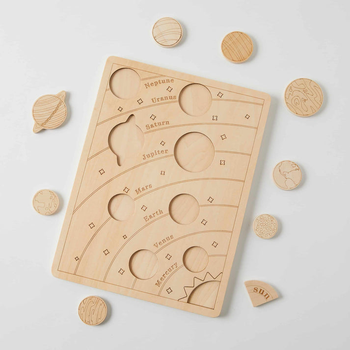 The Wooden Solar System Puzzle - 8 planets in a fun, interactive way ...